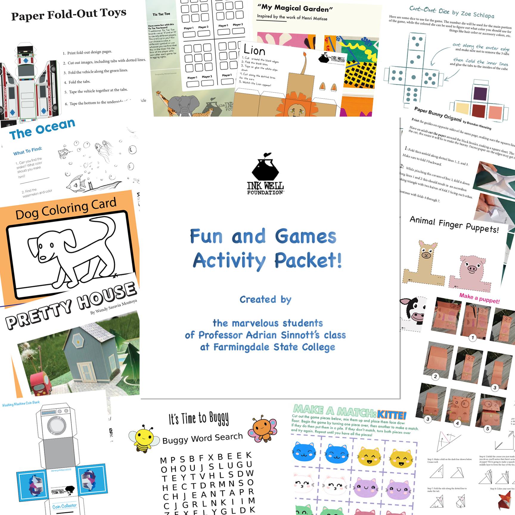 Student Activity Pack – Ink Well Kids Foundation